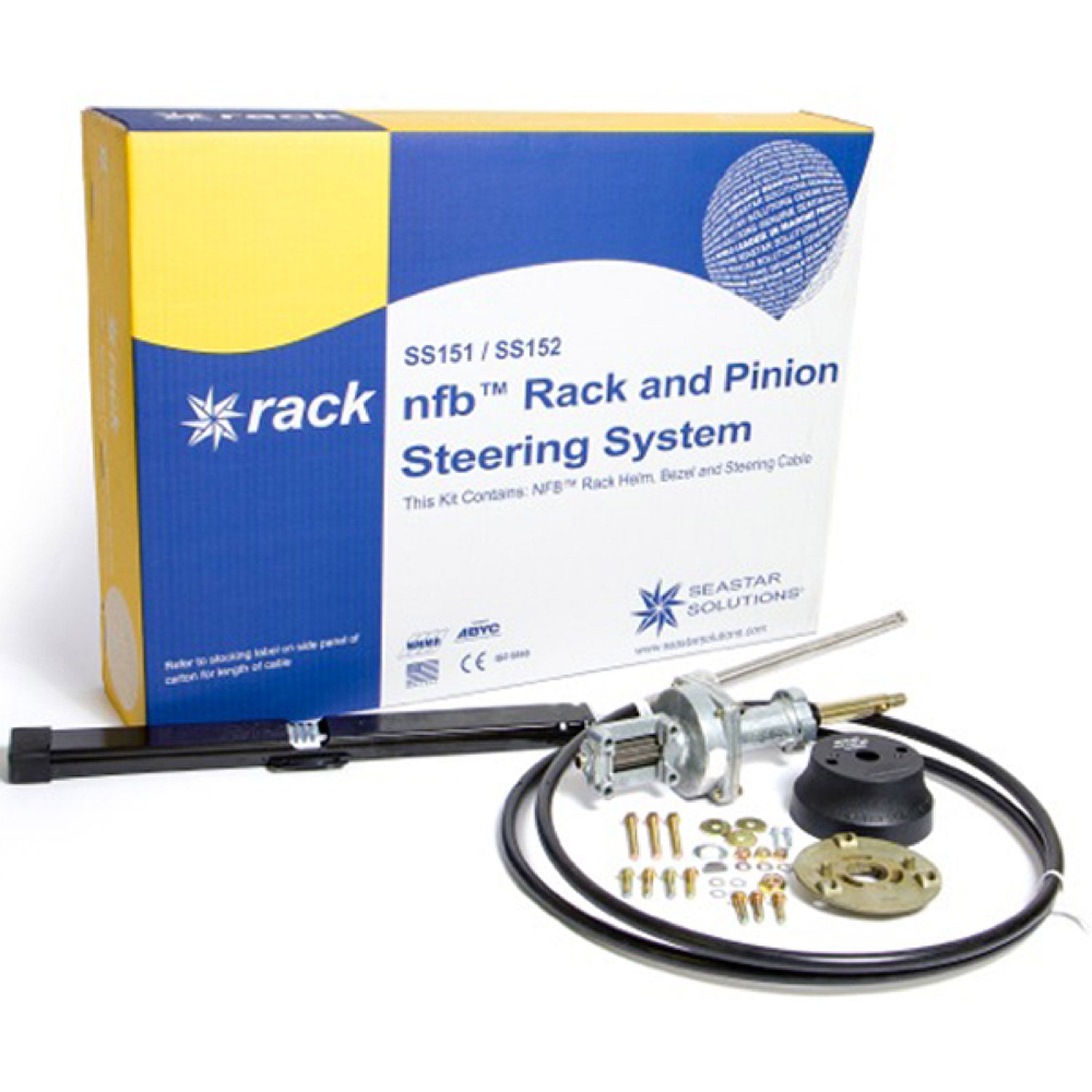NFB PRORACK DUAL CABLE STEERING KIT 12' – American Marine Supply